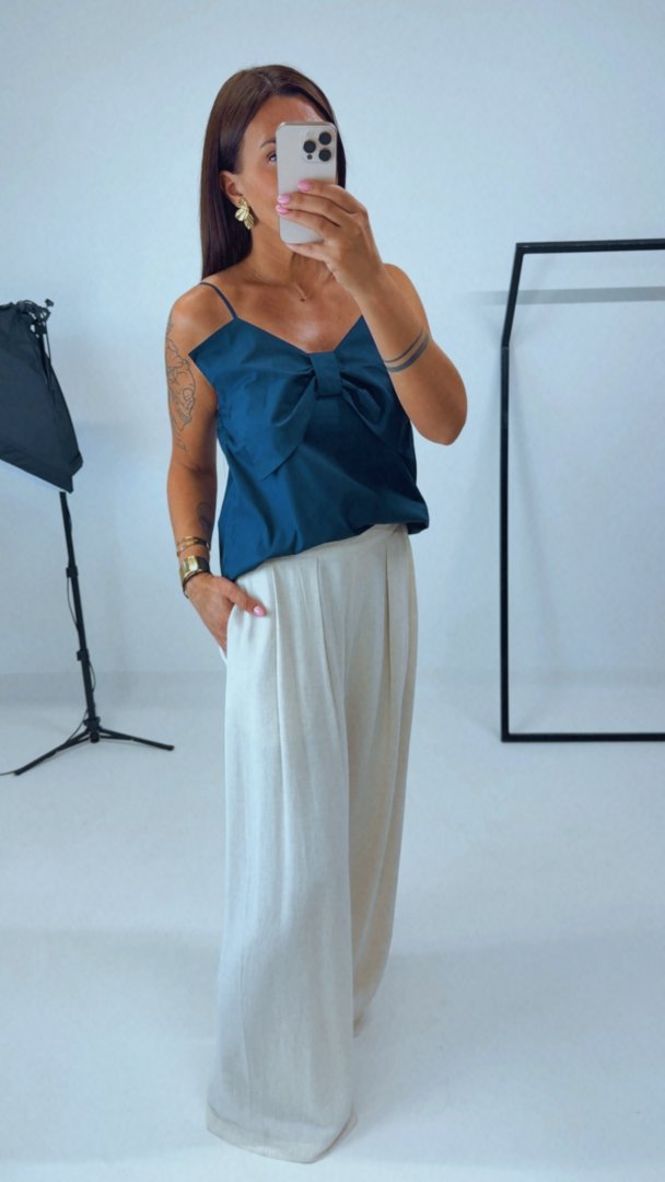 TOP S MAŠLÍ BLUE | Dámské stylové oblečení - GE-style.cz